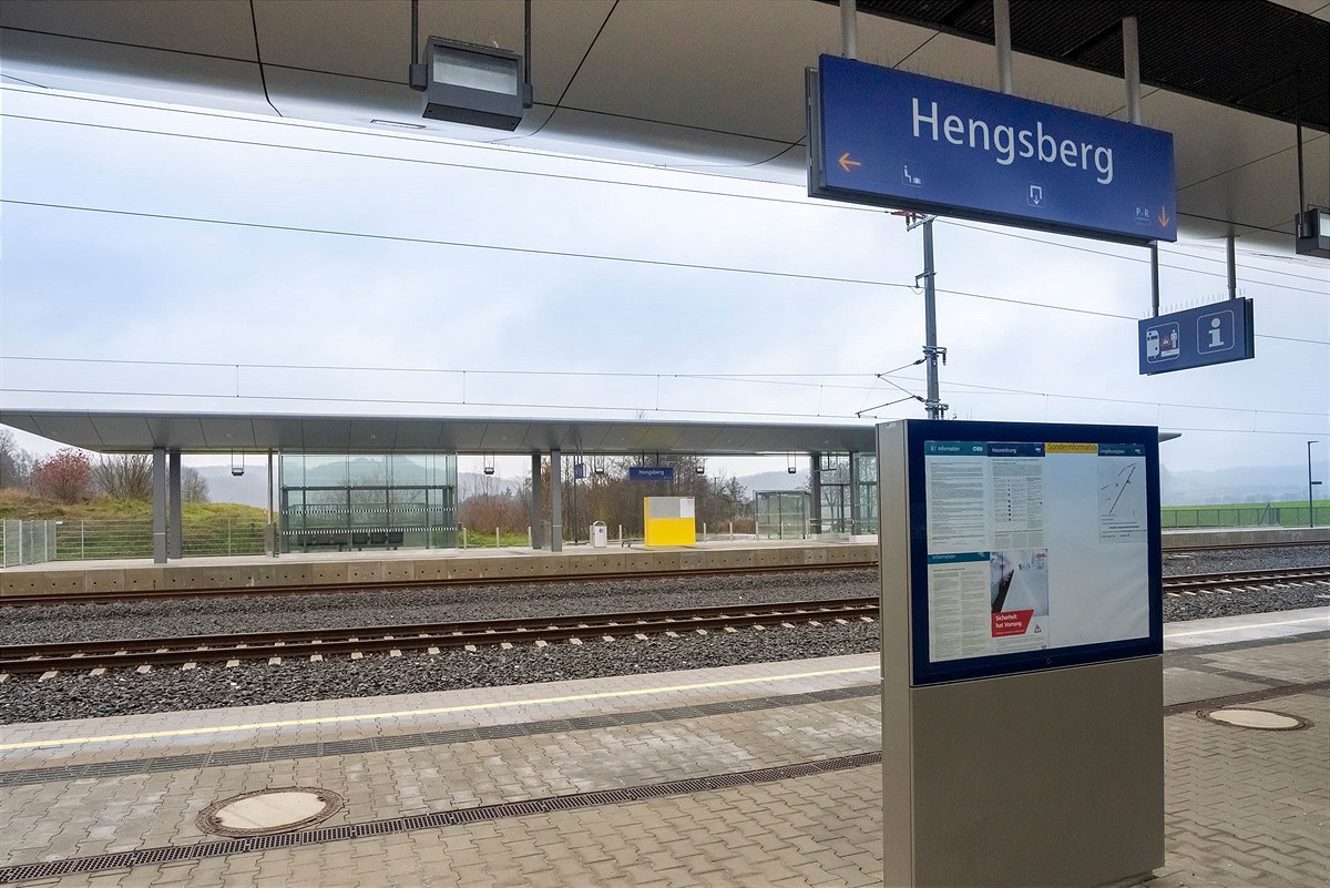 Fit für die Koralmbahn: Neuer Bahnsteig am Bahnhof Hengsberg geht in ...